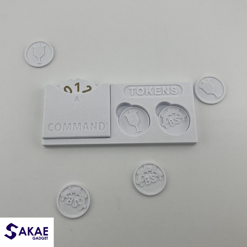 Point Counter token tray ที่นับแต้มและถาดเก็บโทเคน gold number (3D ...