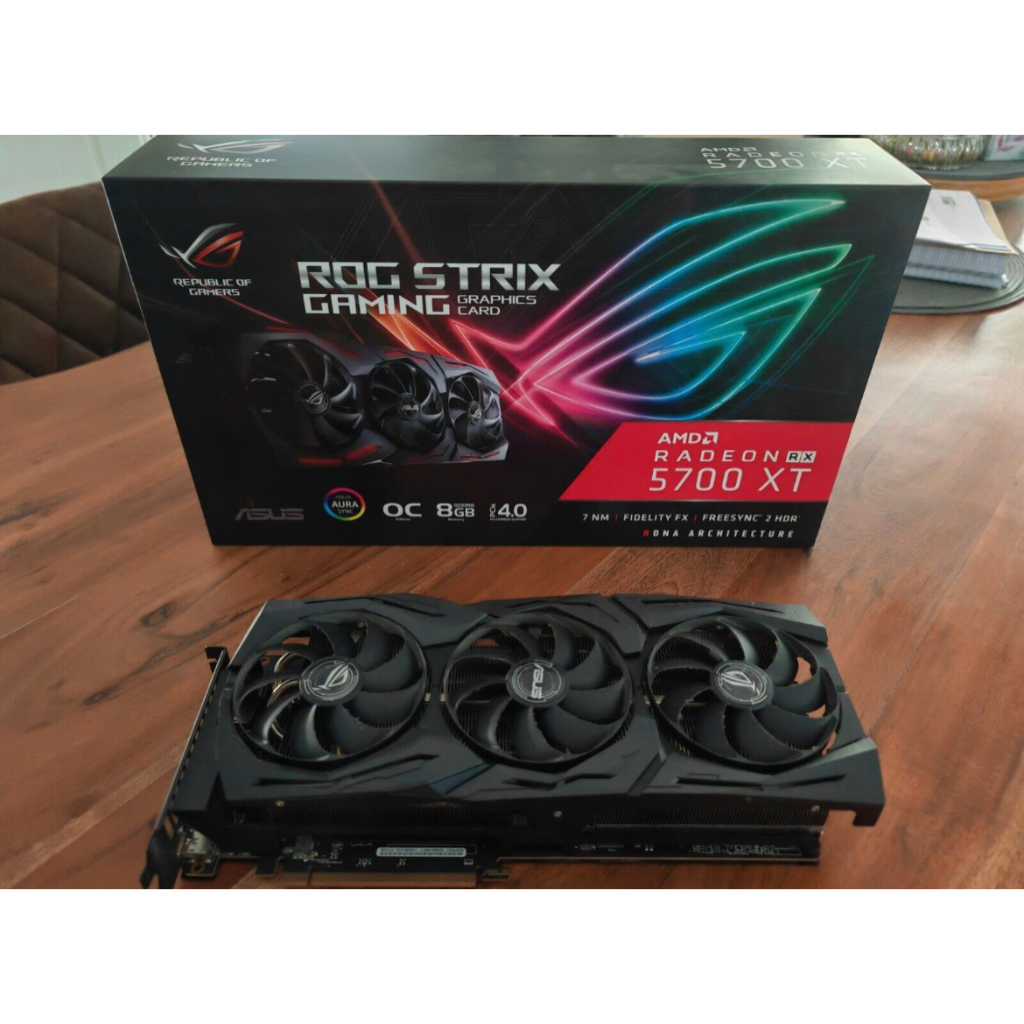 ASUS ROG Strix Radeon RX 5700 XT (OC EDITION) ในบรรจุภัณฑ์ดั้งเดิม ...