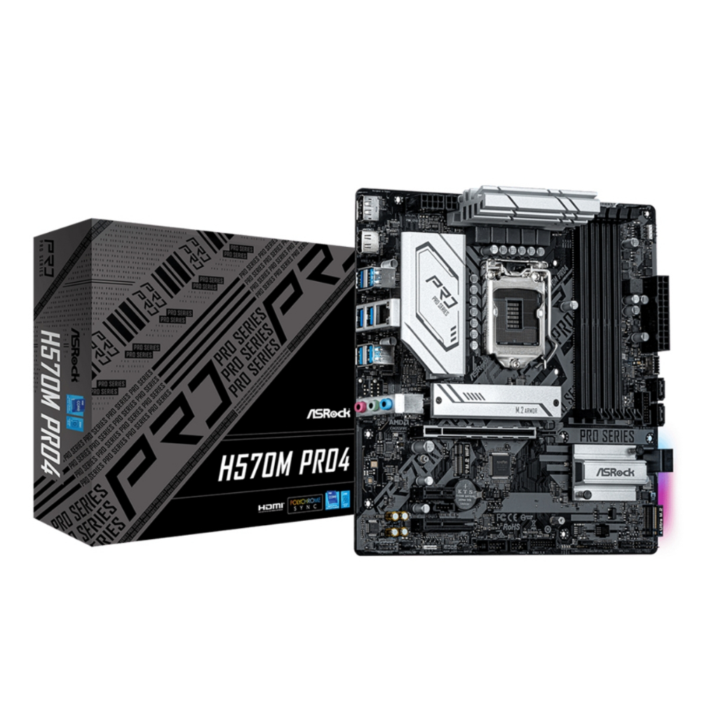 MAINBOARD (เมนบอร์ด) 1200 ASROCK H570M PRO4 สินค้าใหม่ ประกัน 1 ปี ...