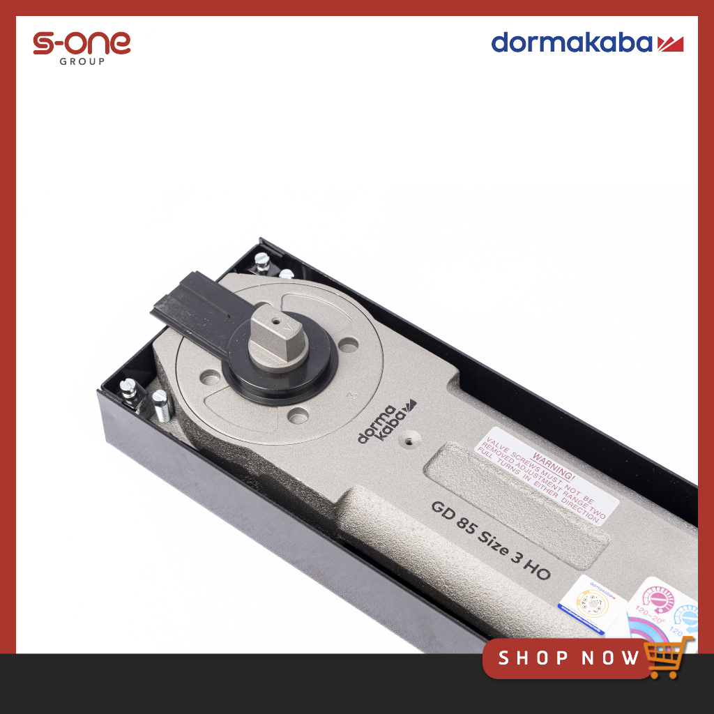 โช๊คฝังฟื้น Dormakaba GD85- Size 3 ( หนีบบน+หนีบล่าง+กุญแจ+จุดหมุนบน ...