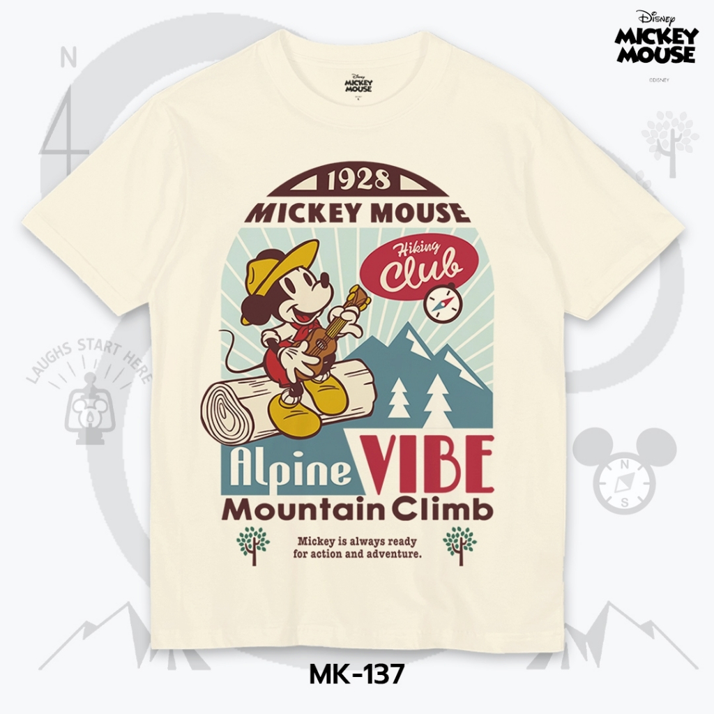 Power 7 Shop เสื้อยืดการ์ตูน มิกกี้เมาส์ ลิขสิทธ์แท้ DISNEY (MK-137 ...