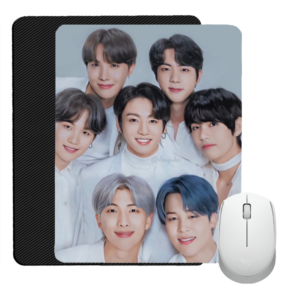 Mouse Pad แผ่นรองเมาส์ Rm อาร์เอ็ม Jin จิน Suga ชูก้า จีมิน Park Ji Min 8216