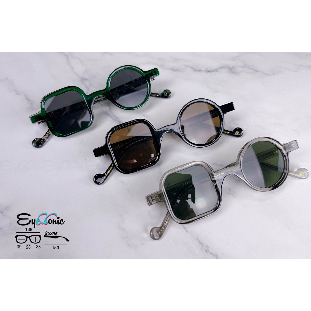 แว่นกันแดดวินเทจ รุ่น E S5256 กรอบพลาสติก นำไปตัดเลนส์สายตาได้ | Shopee ...