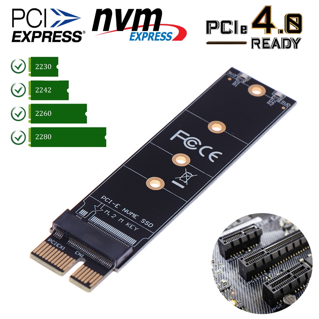 PCIe 3.0 4.0 x1 To NVMe M.2 SSD Adapter Card | Shopee Thailand