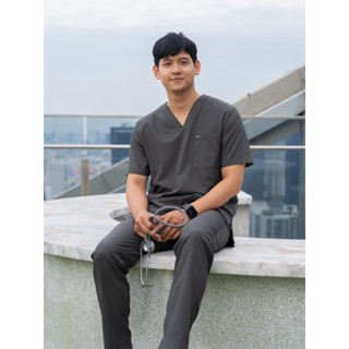 REKA SCRUBS - สี Space Grey - BEATRIX (ชุดสครับแพทย์ พยาบาล พร้อมปัก ...