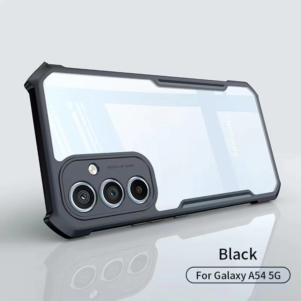 HHL ตรงรุ่น เคสหลังใส ขอบสี Samsung S24FE A06 A16 A55 A35 A25 A15 A05 A05S A54 A34 A24 A14 เคสใส ...