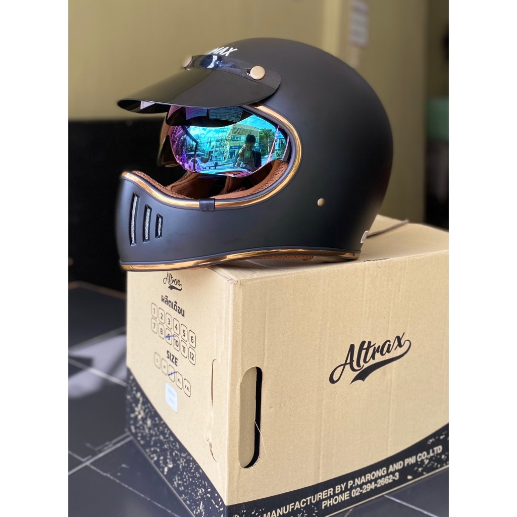หมวกกันน็อคคลาสสิคทรงวิบาก AVEX Altrax Mad MAX ใหม่ล่าสุด ไซส์ L