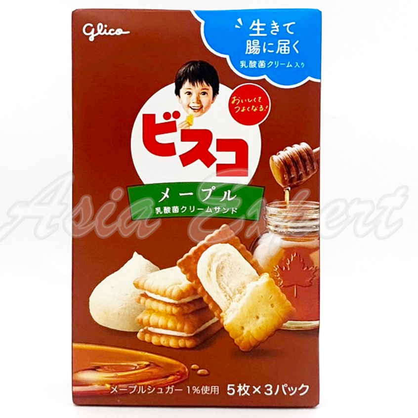 glico BISCO biscuit snack 1กล่อง 15ชิ้น มี 6รสชาติ ขนมคุ๊กกี้ บิสกิต ...
