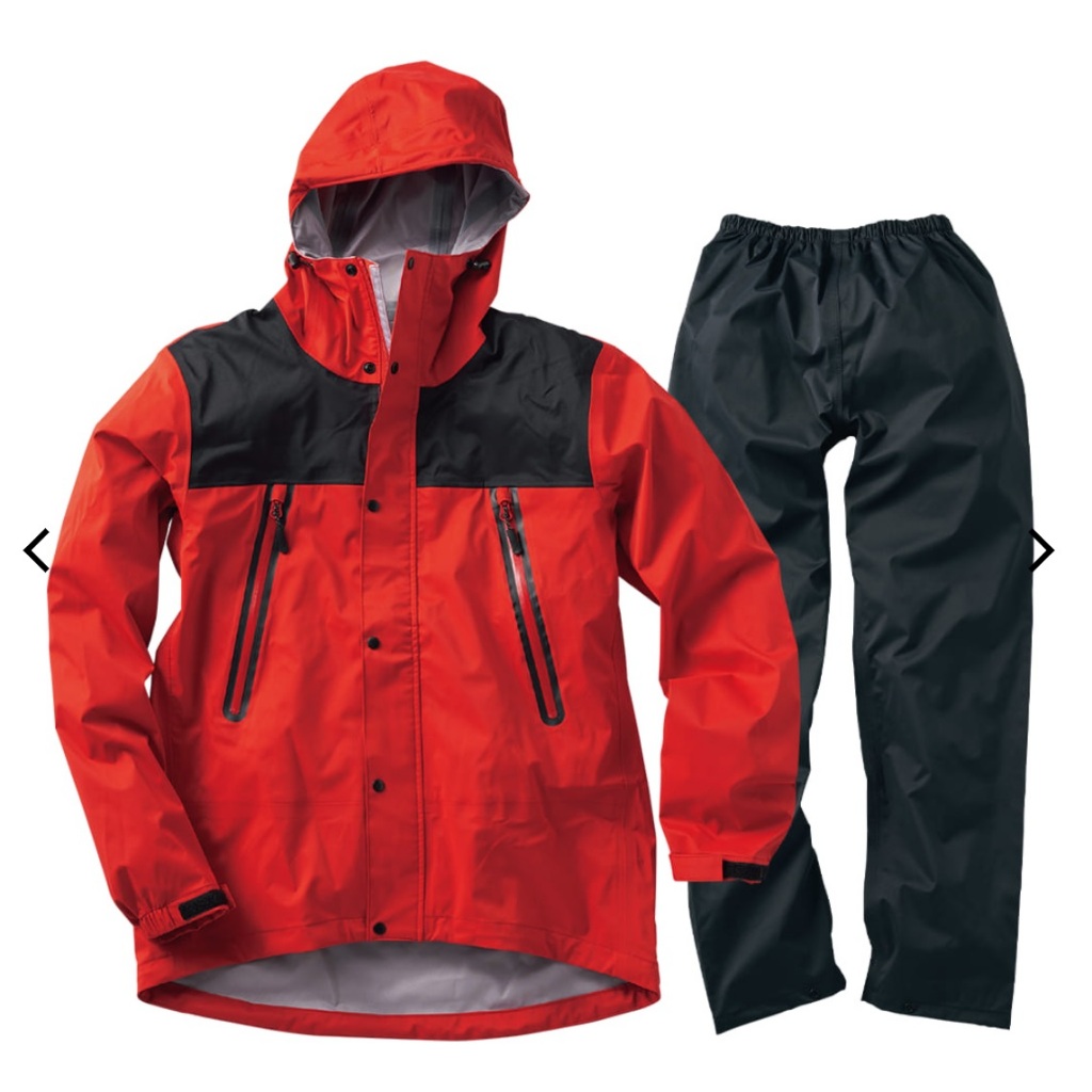 WORKMAN 3 layer breathable stretch rain suit color silver gray, red ...