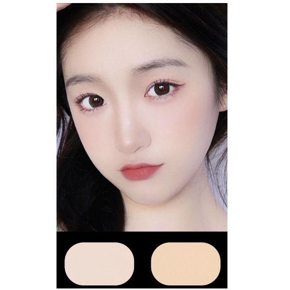 Lameila แป้งพัฟ อัดแข็งสองชั้น เนื้อแมทผสมรองพื้น 20 กรัม | Shopee Thailand