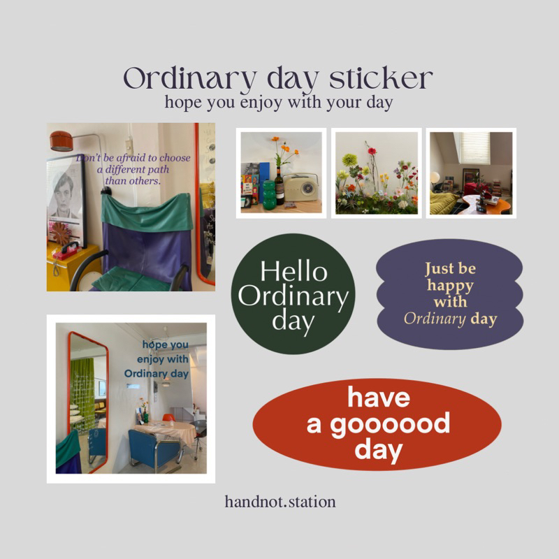 Ordinary day sticker set สติกเกอร์ตกแต่ง | Shopee Thailand