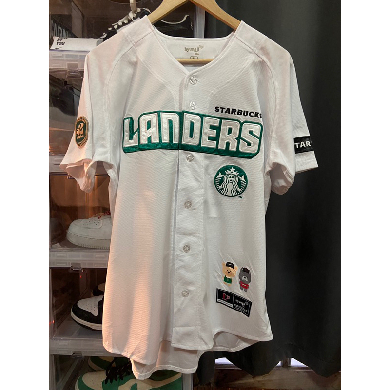 Starbucks X SSG Landers Limited Edition Baseball Jersey White เสื้อ | Shopee Thailand