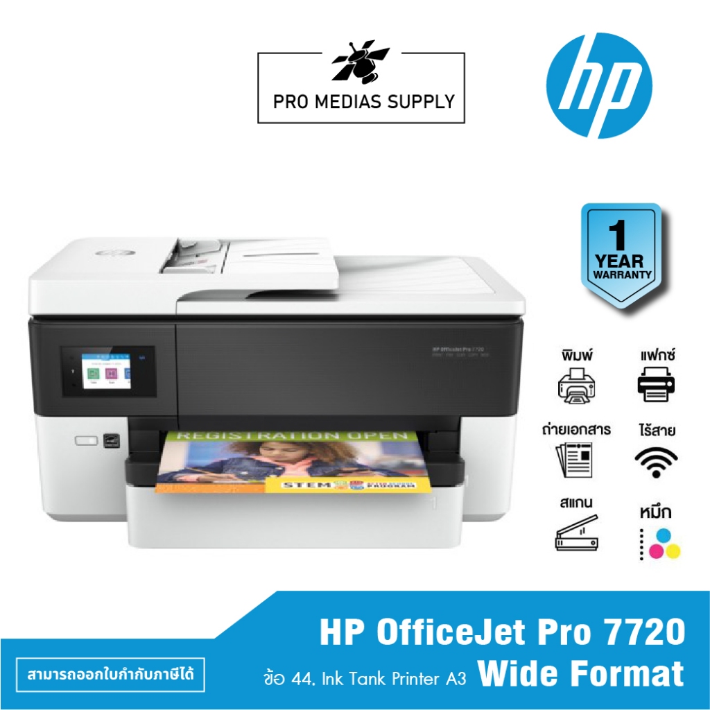 HP OfficeJet Pro 7720 Wide Format All-in-One Printer ข้อ 44. Ink Tank ...