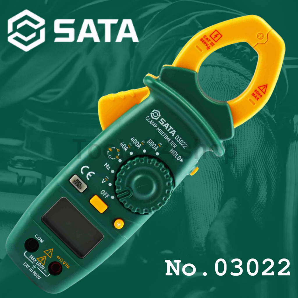 SATA มัลติมิเตอร์แบบหนีบ AC/DC No.03022 | Shopee Thailand