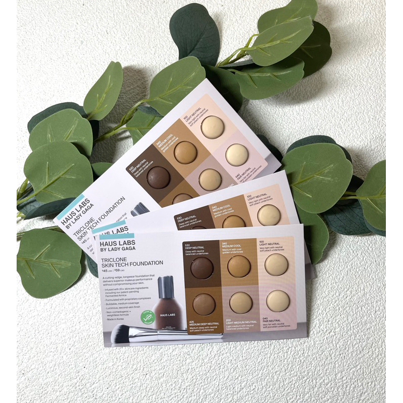 พร้อมส่งค่ะ แท้ Haus Labs Triclone Skin Tech Foundation ได้ทดลอง 6 สี ...