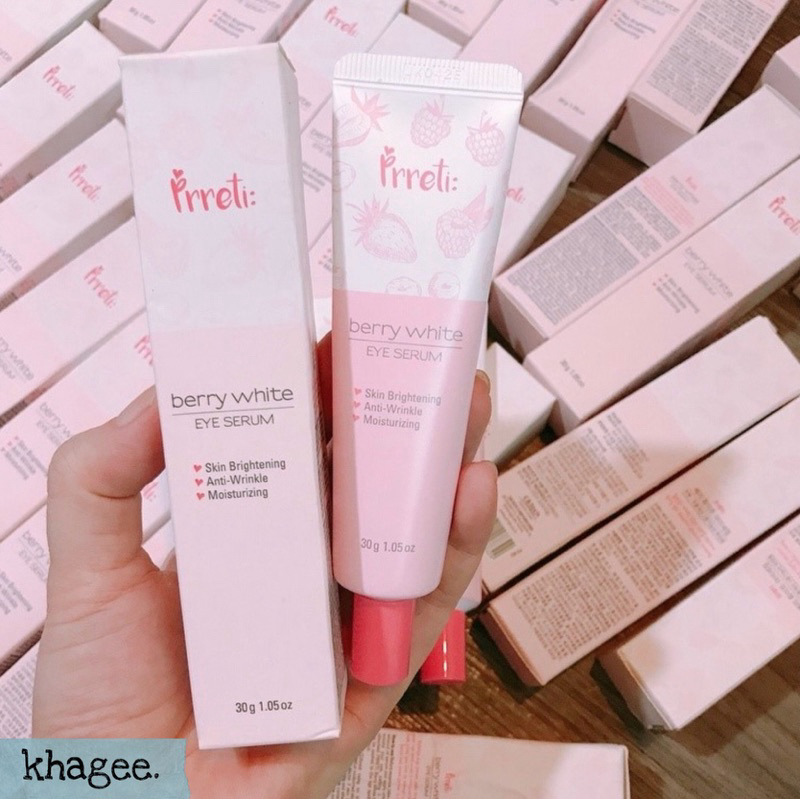 เคลียร์สต๊อก🔥อายเซรั่ม ไม่อุดตัน ลดสิวข้าวสารใต้ตา PRRETI Berry White ...