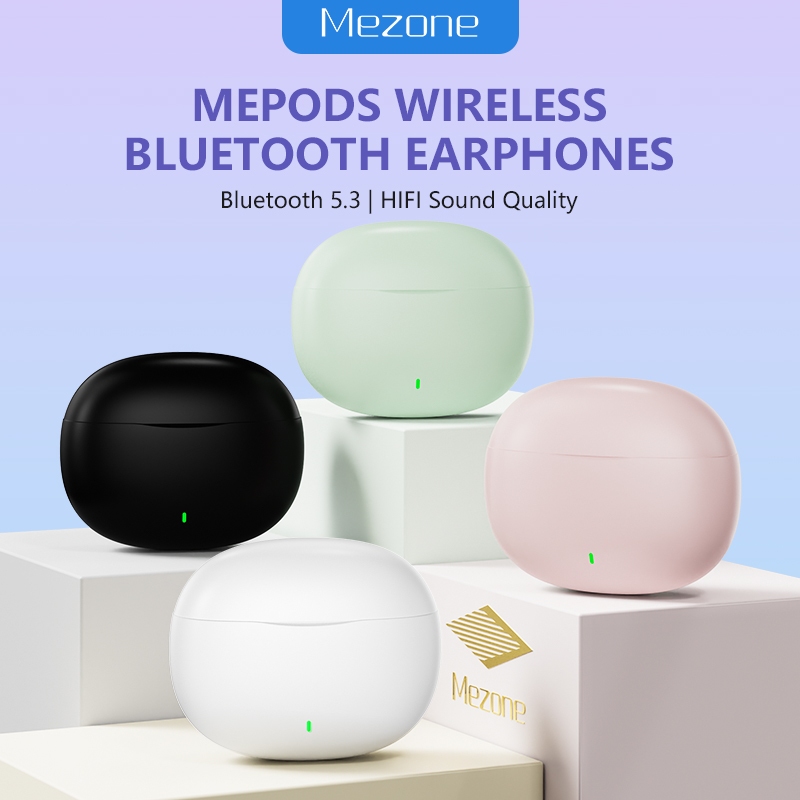 Mezone Mepods หูฟังบลูทู ธ หูฟังไร้สายในหูสมาร์ทสัมผัสเพลงหูฟังกีฬา หู ...