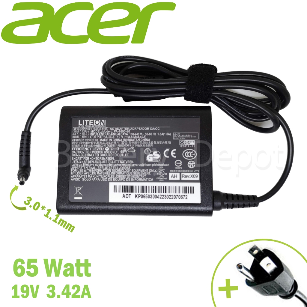 Acer Adapter ของแท้ Acer Aspire R R15 R5-571TG 65W 3.0 สายชาร์จ เอเซอร์ ...