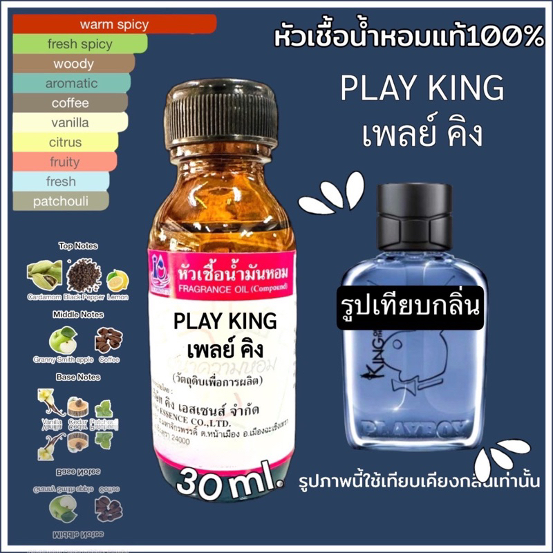 หัวเชื้อน้ำหอม 100% กลิ่น เพลย์ คิง PLAY KING 30ml | Shopee Thailand