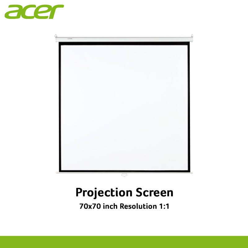 Acer Wall Projection Screen 70x70 นิ้ว อัตราส่วน (1:1) | Shopee Thailand