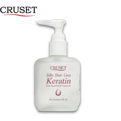 Cruset Silky Hair Coat Keratin 85 ml. (แบบรีฟิล/หัวปั๊ม) เซรั่มเคลือบผม ครูเซ็ท ซิลกี้แฮร์โคท ...