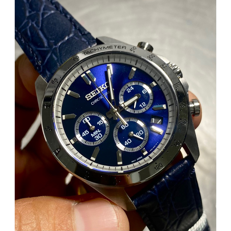 Seiko Selection Blue Chronograph SBTR019 | Shopee Thailand