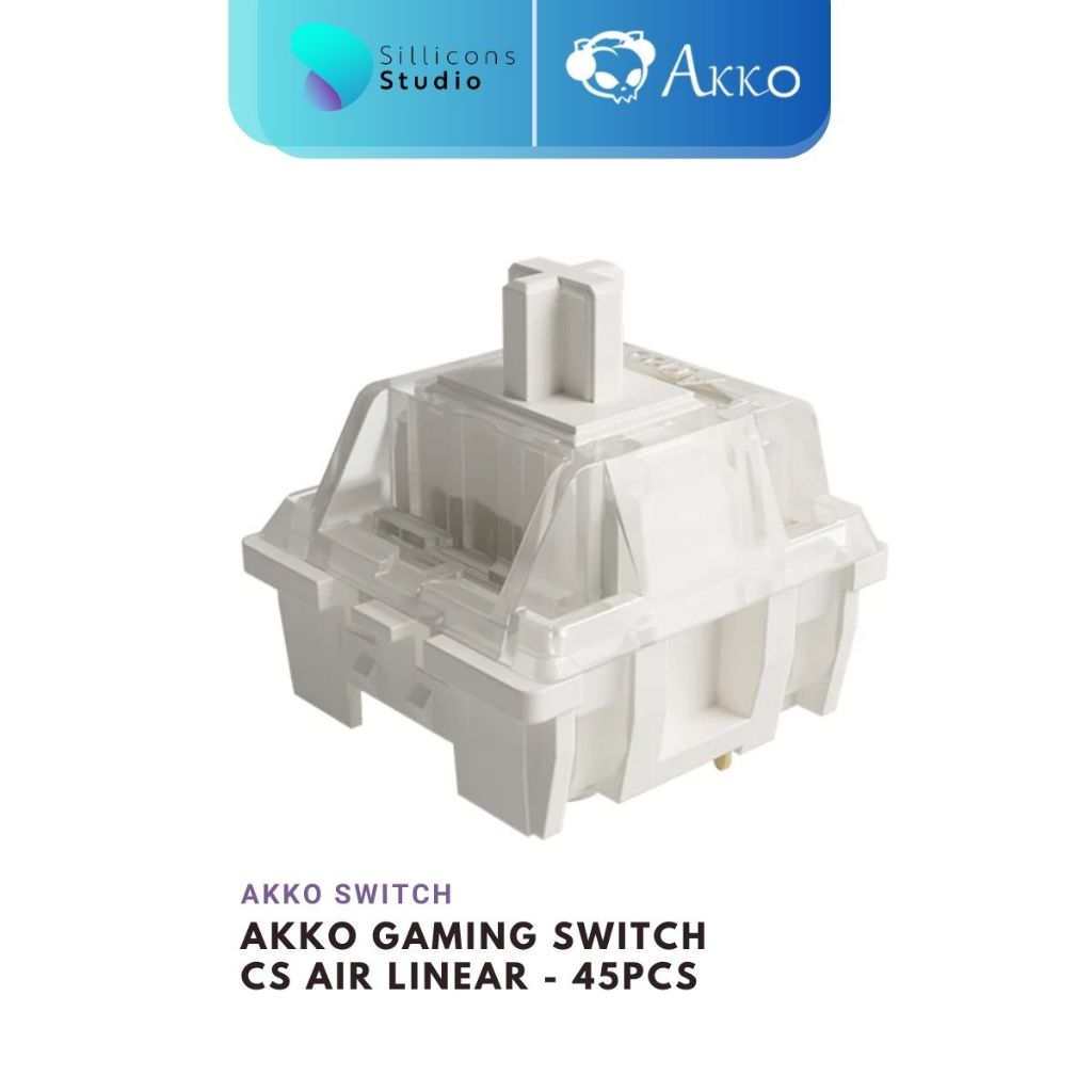 (45 ตัว) Akko CS Switch - Air Switch Linear Switch สวิตช์คีย์บอร์ด ...