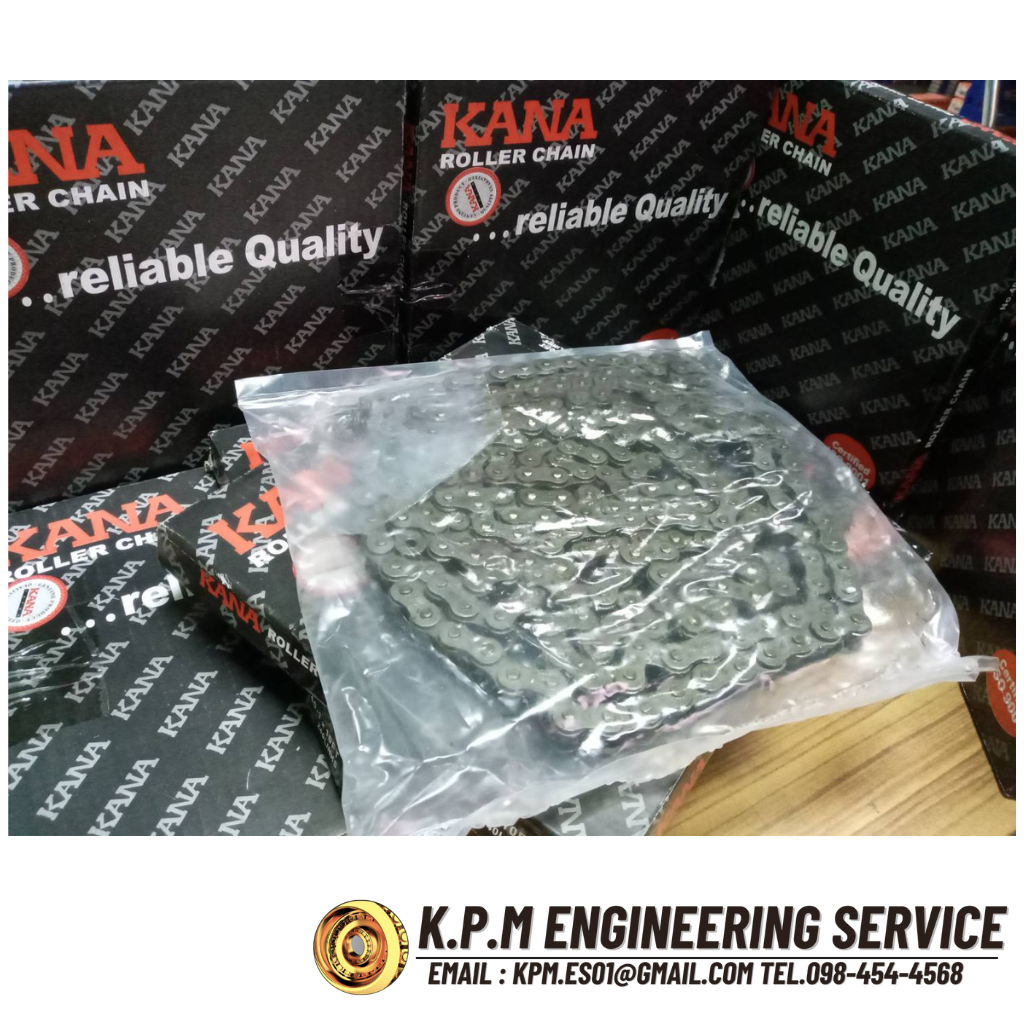 KANA โซ่เดี่ยวเบอร์ 40,50,60,80-1R 10ฟุต/กล่อง โซ่ส่งกำลัง โซ่ลำเลียง ของแท้คุณภาพสูง แข็งแรงทน ...