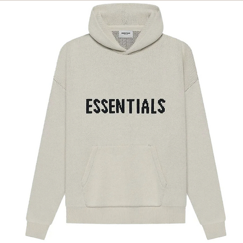 ESSENTIALS FRONT LOGO HOODIE KNIT (MOSS) | Shopee Thailand