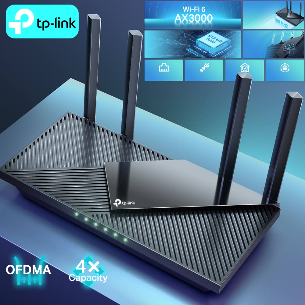 [แพ็คใน 30 นาที] Archer AX55 Router AX3000 Dual Band Gigabit Wi-Fi 6 ...