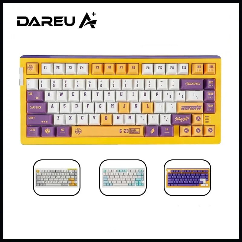 DAREU A81 Pro คีย์บอร์ดไร้สาย 3 โหมด Spring Arm Gasket mount PBT ...