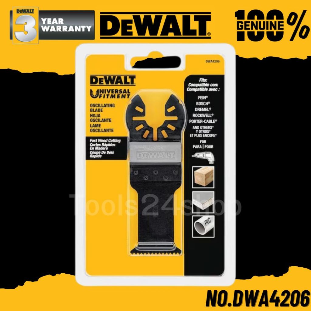 DEWALT ใบมีดมัลติทูลล์ สำหรับ งานไม้ No.DWA4206 | Shopee Thailand