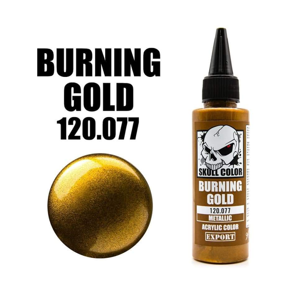 Skull Color 120.077 Burning Gold 60 ml [Metallic] | Shopee Thailand