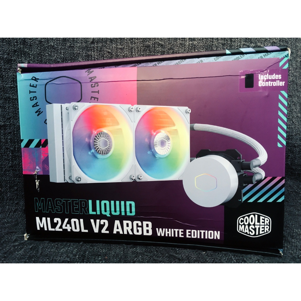 COOLER MASTER MASTERLIQUID ML240L V2 WHITE ARGB มือสองประกันศูนย์ ...