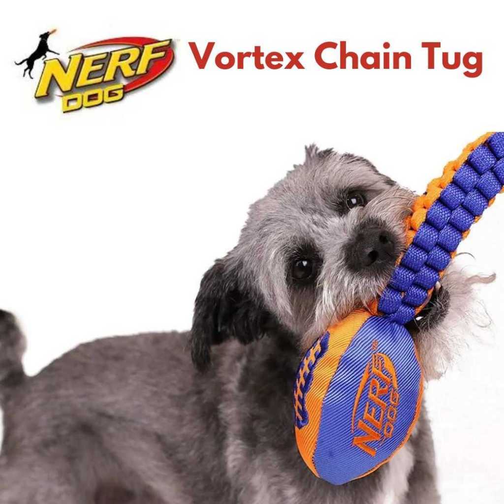 Nerf Dog Vortex chain tug สำหรับสุนัขขนาดกลางถึงใหญ่ Goodie Dogs ...