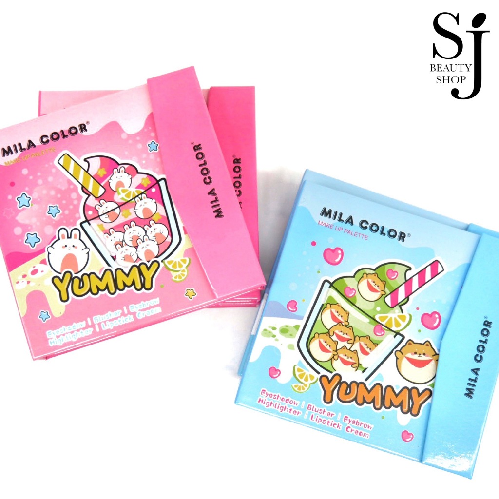 MILA COLOR Yummy Makeup Palette พาเลทแต่งหน้า ลุคสวยใสในพาเลทเดียว ...