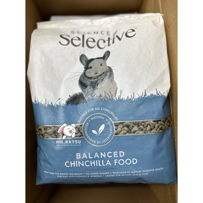 Science Selective Chinchilla ซีเล็คทีฟ อาหารเม็ด สำหรับชินชิลล่า นำเข้า ...