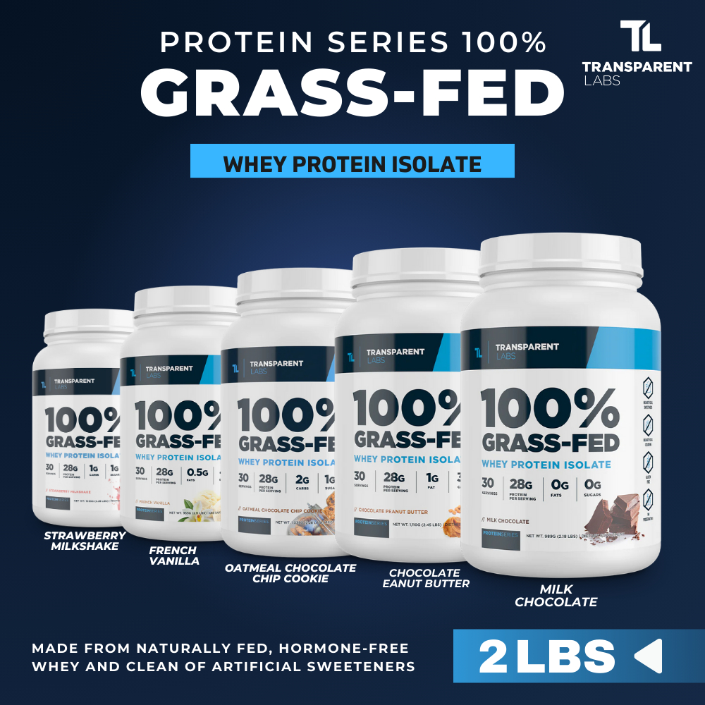 TRANSPARENT LABS 100% Grass-Fed Whey Protein Isolate – 2lbs | Shopee ...