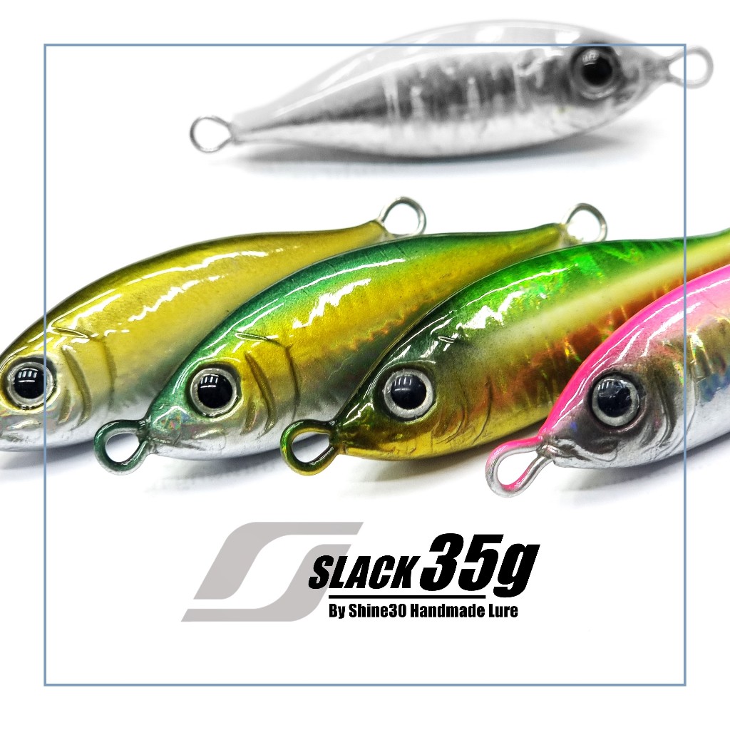SHINE30 ( JIG ) SLACK 35g สีจี๊ด เดาะสนุก เหยื่อไทยราคาดีใช้งานแจ่ม ...