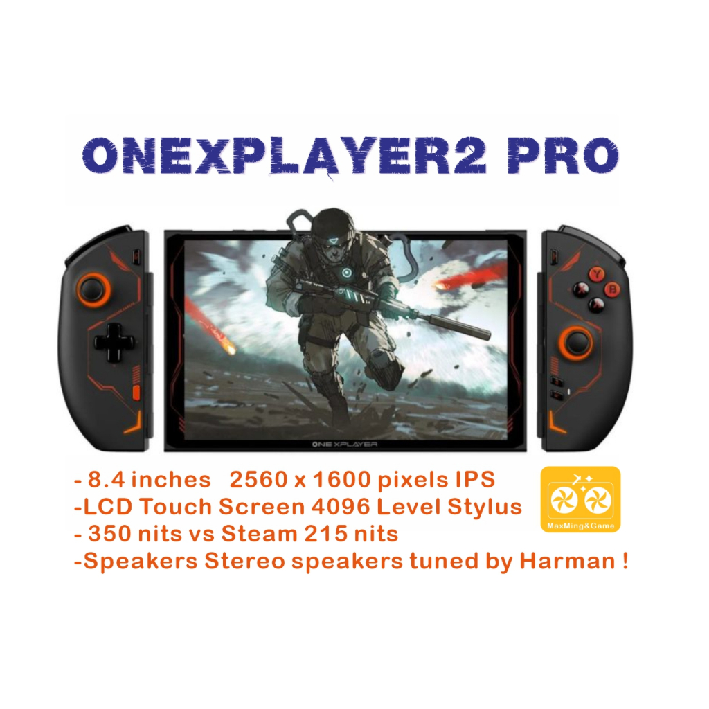 ONEXPLAYER 2 Pro handheld gaming PC Ryzen 7 7840U with detachable joy ...