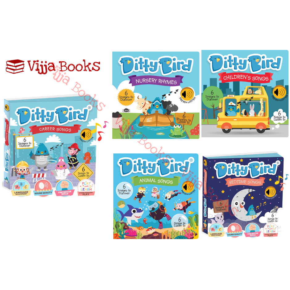 Ditty Bird song sound music book หนังสือเด็ก หนังสือภาพ กดมีเสียง ภาษา ...