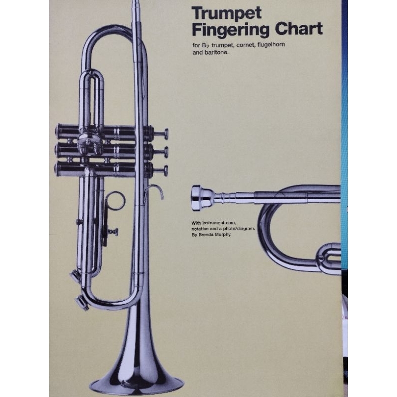 TRUMPET FINGERING CHART FOR BB TRUMPET, CORNET, FLUGELHORN AND BARITONE ...