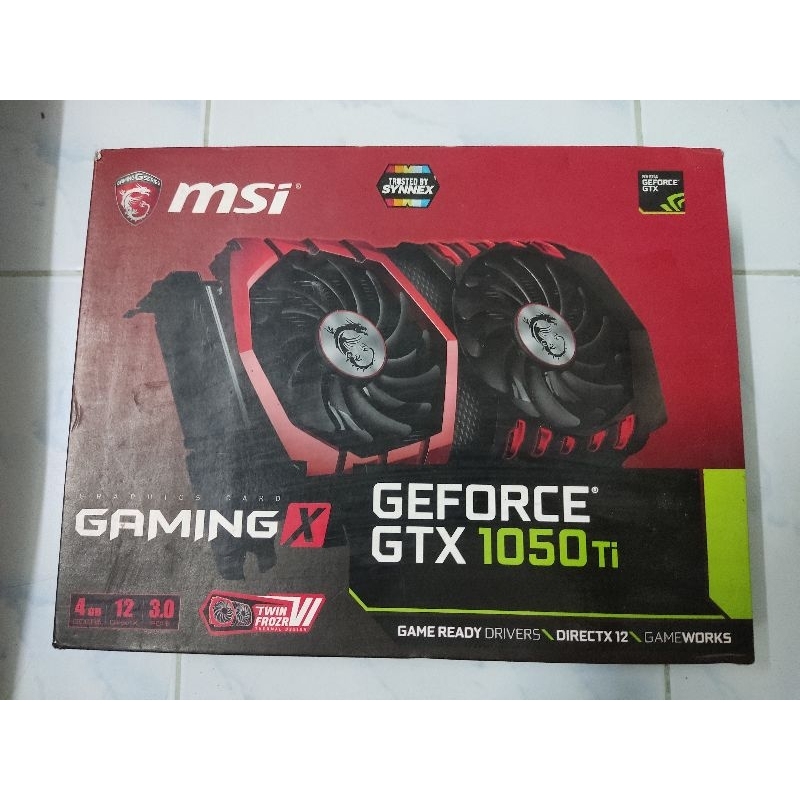 MSI Geforce GTX 1050 TI | Shopee Thailand