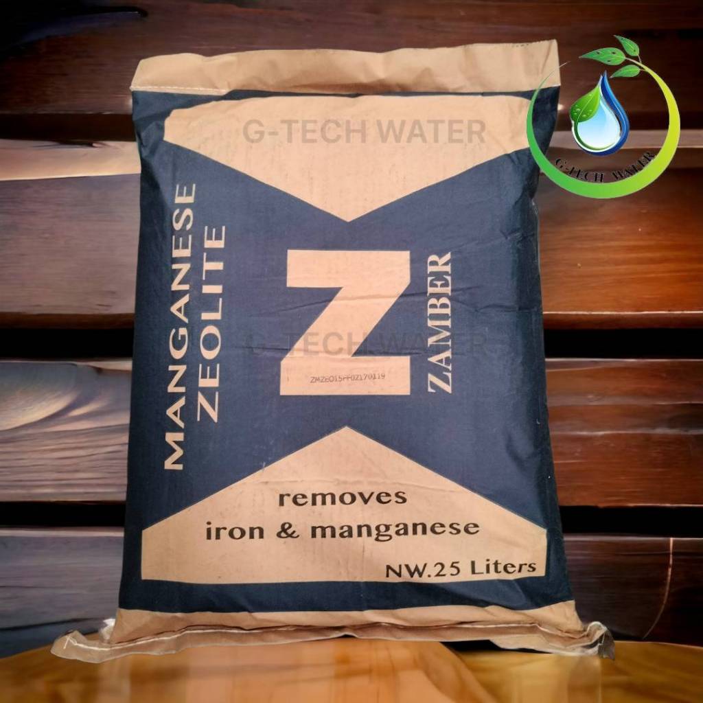 สารกรองแมงกานีส ซีโอไลต์ ZAMBER ขนาด 25 ลิตรต่อถุง ( 1 ออเดอร์ ต่อ 1 กส ...