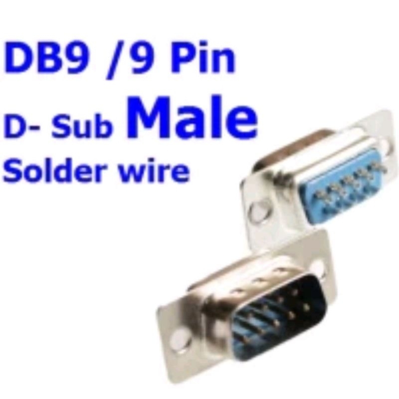 ชุดหัวประกอบ DB-9 DB9 RS232 Male Female Connector with socket D-Sub 9 ...