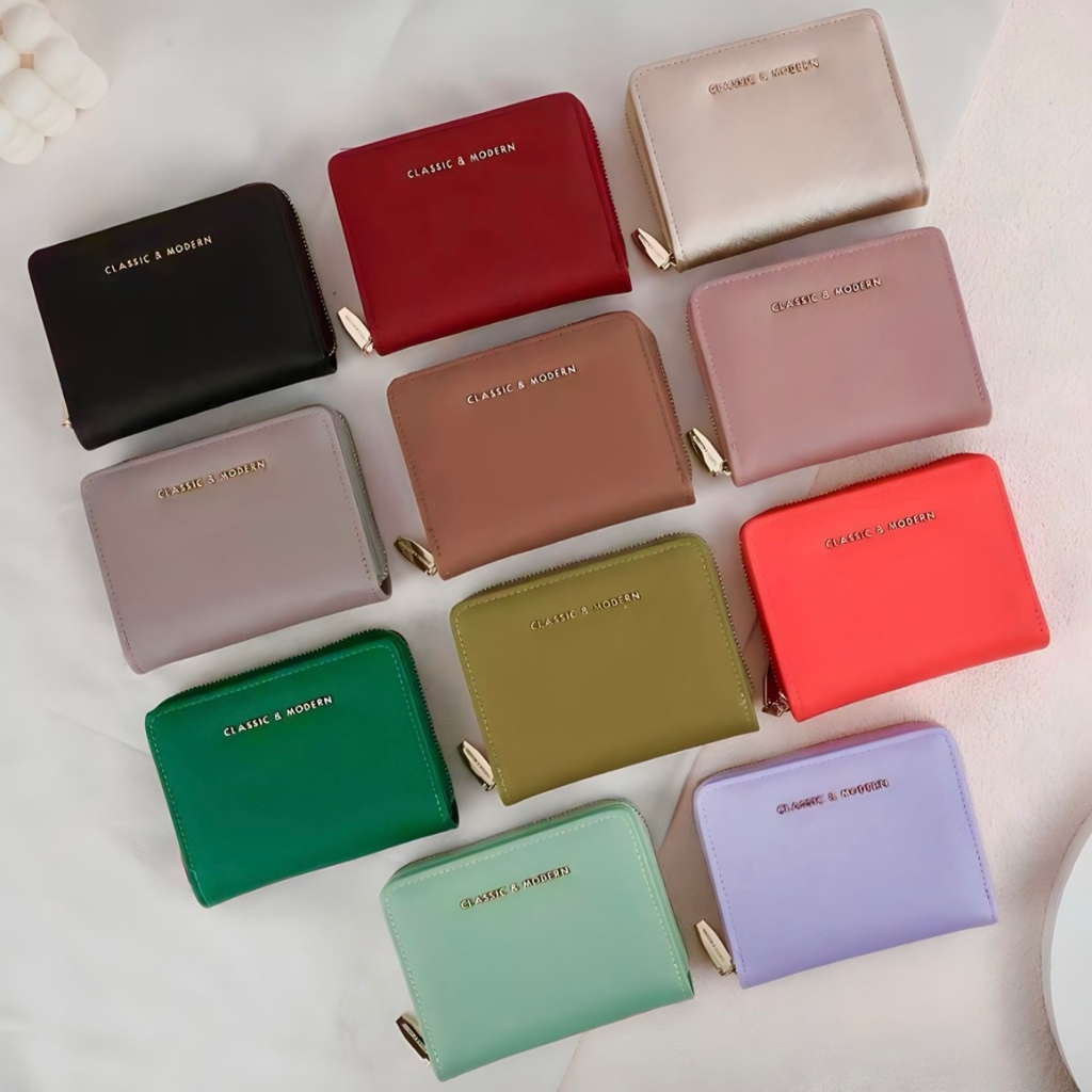 กระเป๋าสตางค์ใบสั้น 2 พับ หนังซาฟิโน่ #T6102-032 (130A) | Shopee Thailand