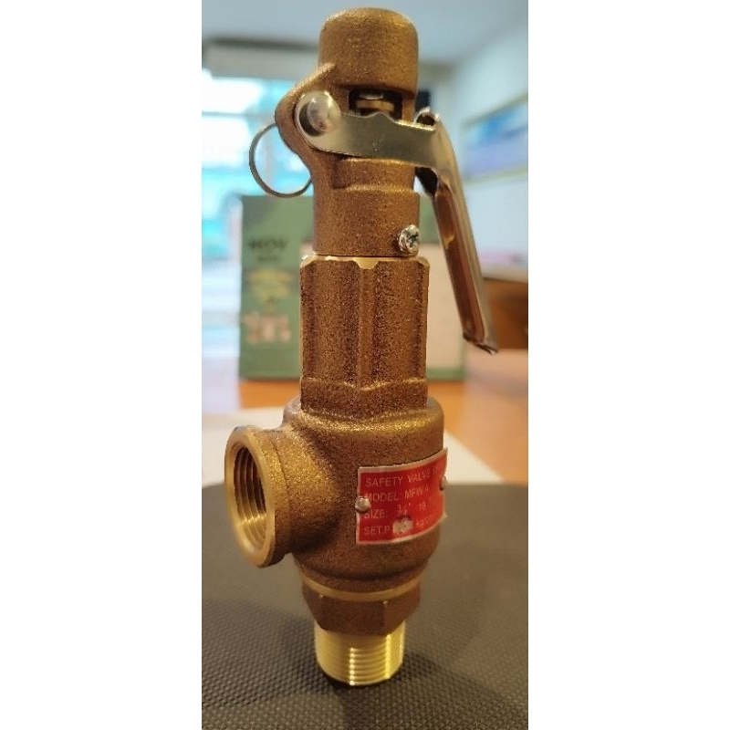 Safety relief valve bronze set pressure 10Bar screw Size 1/2"-2" with ...