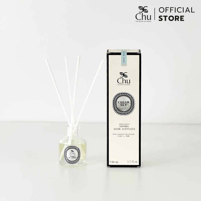 Chu Clear Sky Aroma Room Diffuser 50 ml. ก้านไม้หอมปรับอากาศ กลิ่นเคลียร์ สกาย | Shopee Thailand