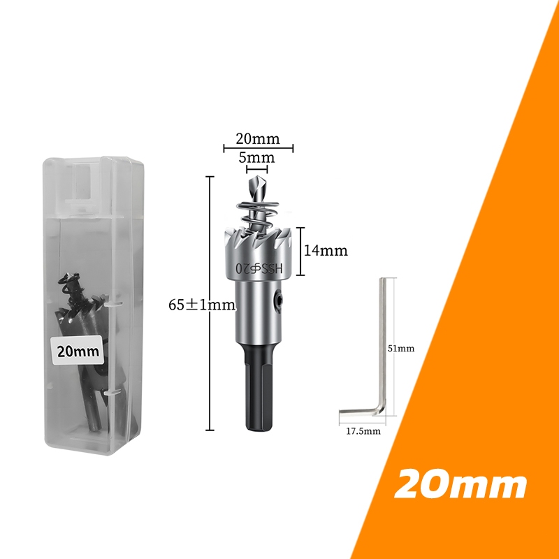 MUSCLE COW ดอกสว่าน โฮลซอเจาะเหล็ก อลูมิเนียม HSS ขนาด 12-55 mm Hole ...
