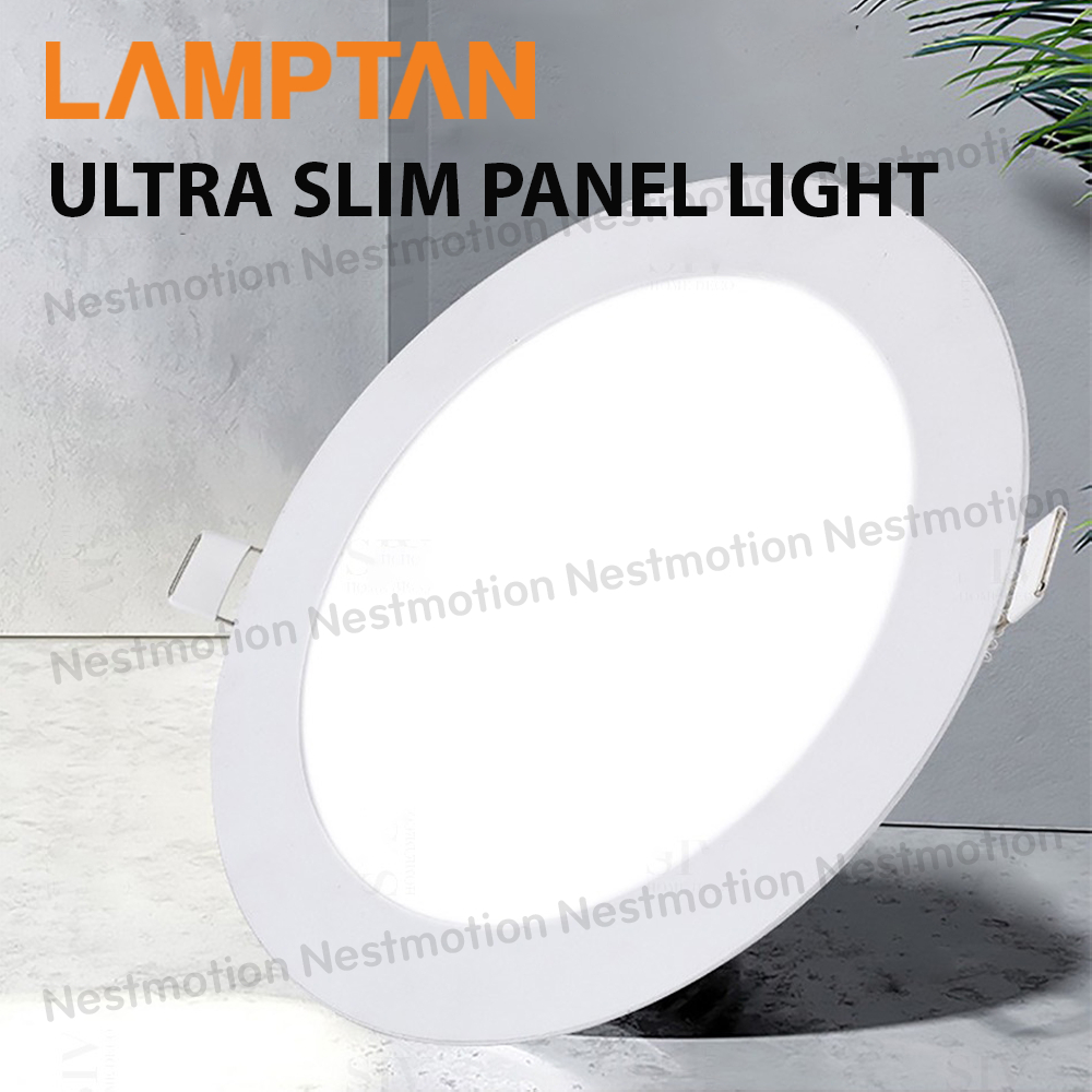 LAMPTAN โคมไฟ LED Downlight Ultra Slim Panel 5 นิ้ว 9w / 6 นิ้ว 12w / 7 นิ้ว 15w / 8 นิ้ว 18w ...